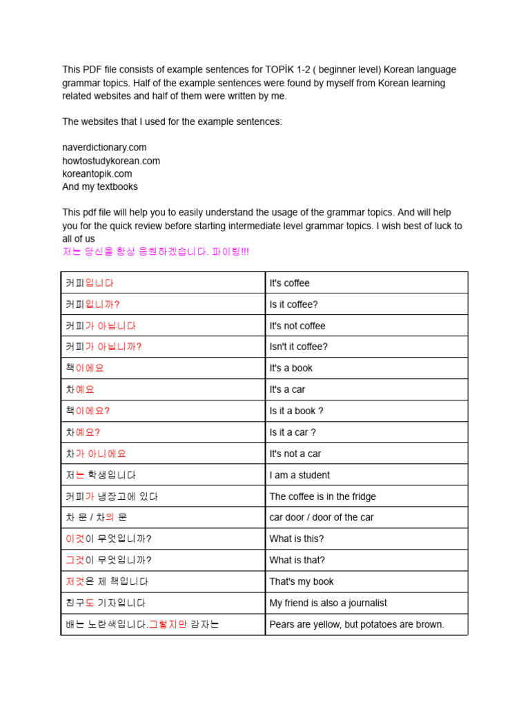 Topik 12 Example Sentences | PDF
