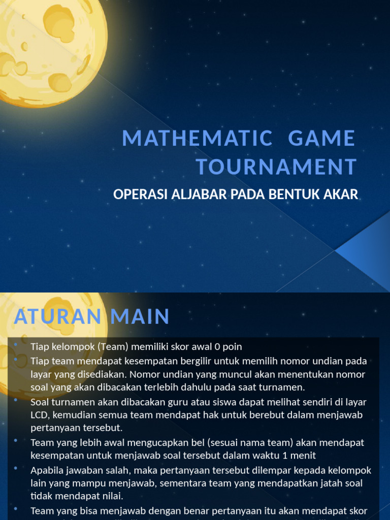 Game Tournament | PDF