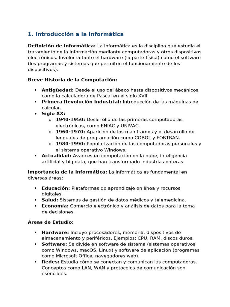 tema 1. Introduccion | PDF