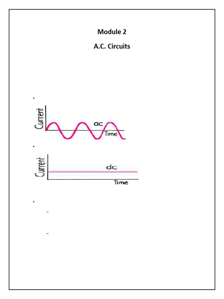 Module 2 (AC Circuits) | PDF