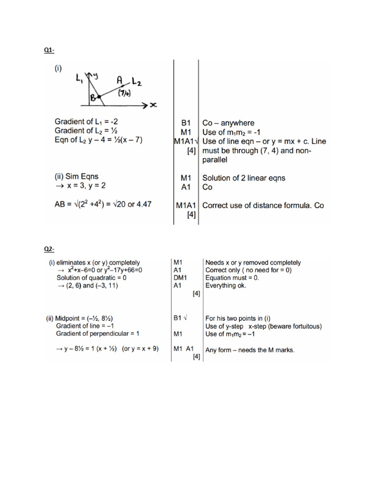 Coordinate Geometry 2 MS | PDF