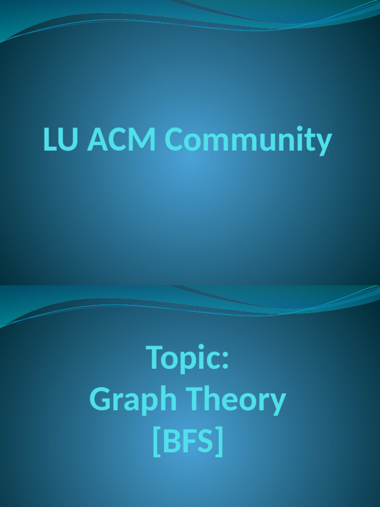 Graph Theory (BFS) | PDF