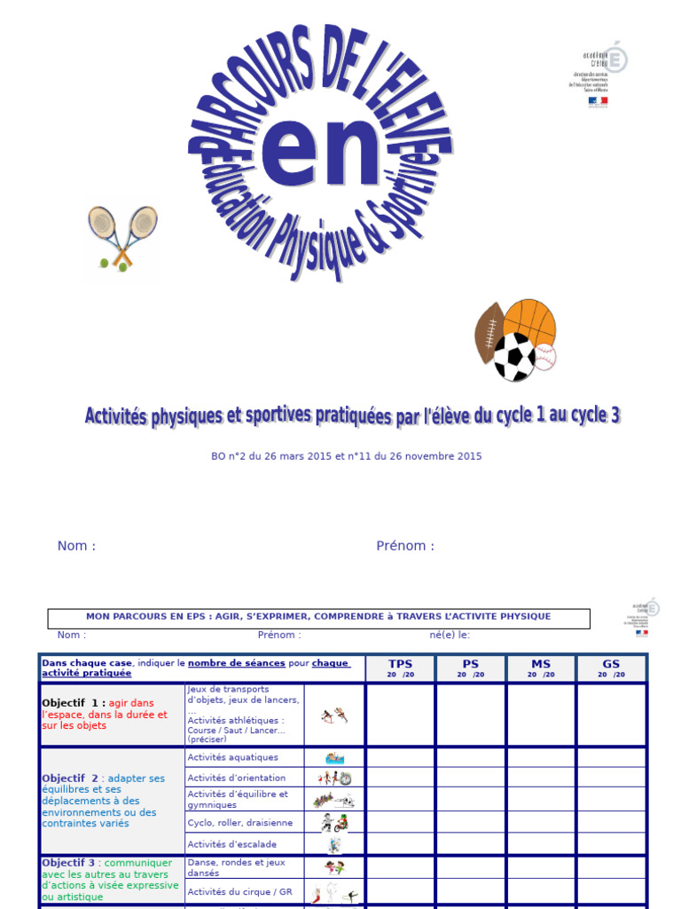 Parcours de L Eleve Du c1 Au c3 | PDF