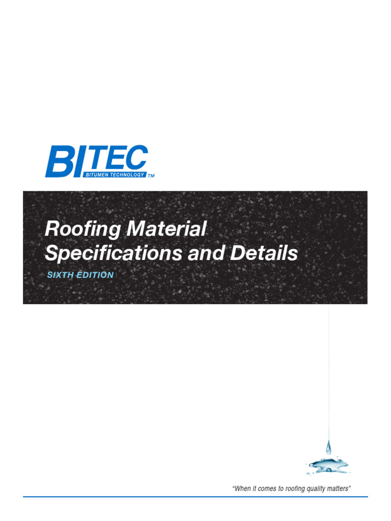 Roofing Specifications-Guide 2020 | PDF