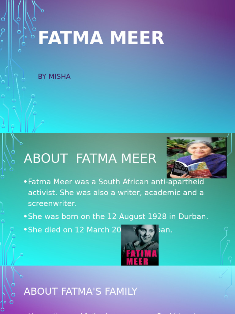 Fatma Meer1 | PDF