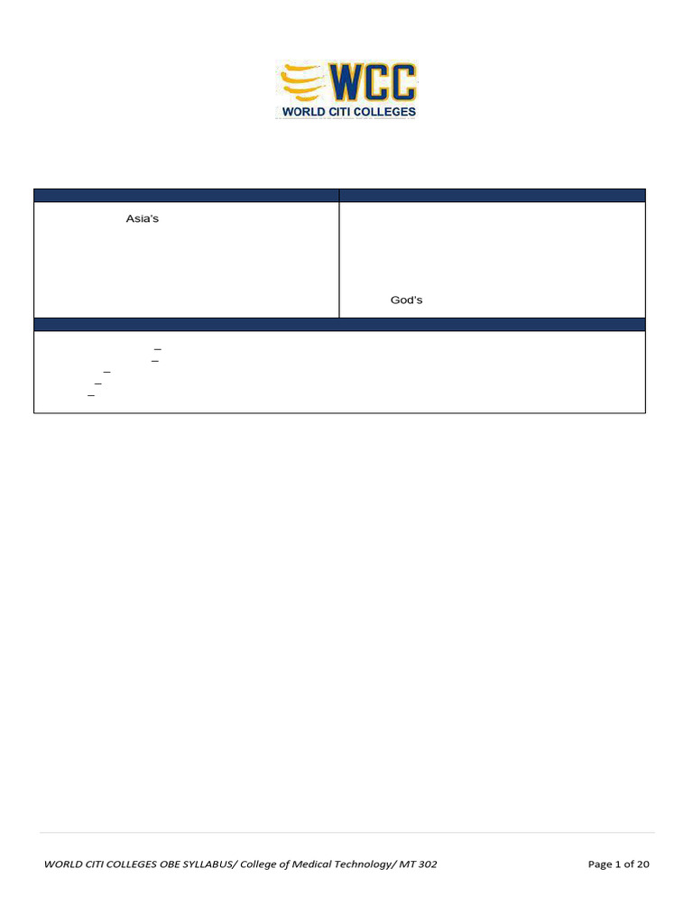 BALANSAG ALBA REVISED Clinical Bacteriology Syllabus | PDF