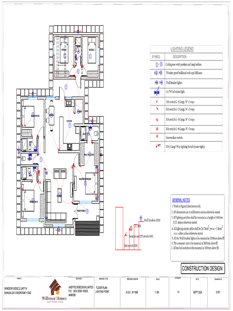Windsor Ridge 2 Unit 14 Electrical Plan | PDF