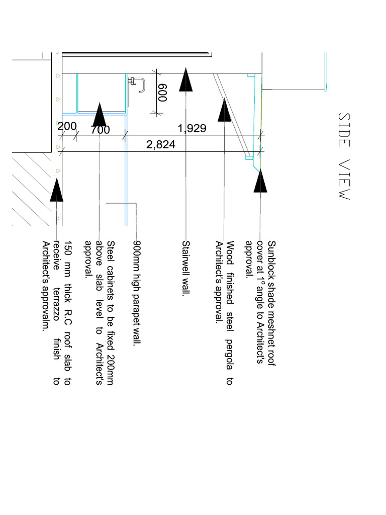 WA 05 ROOF KITCHENETTE SIDE VIEW SECTION Model (1) | PDF