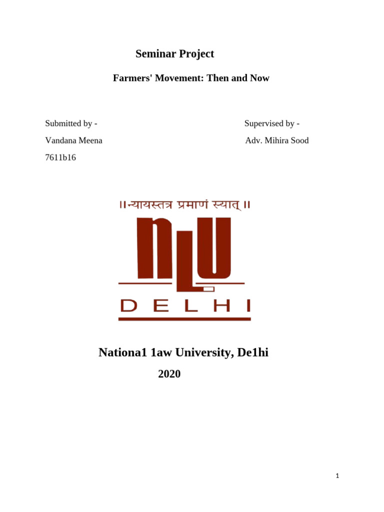 MS Seminar Project | PDF