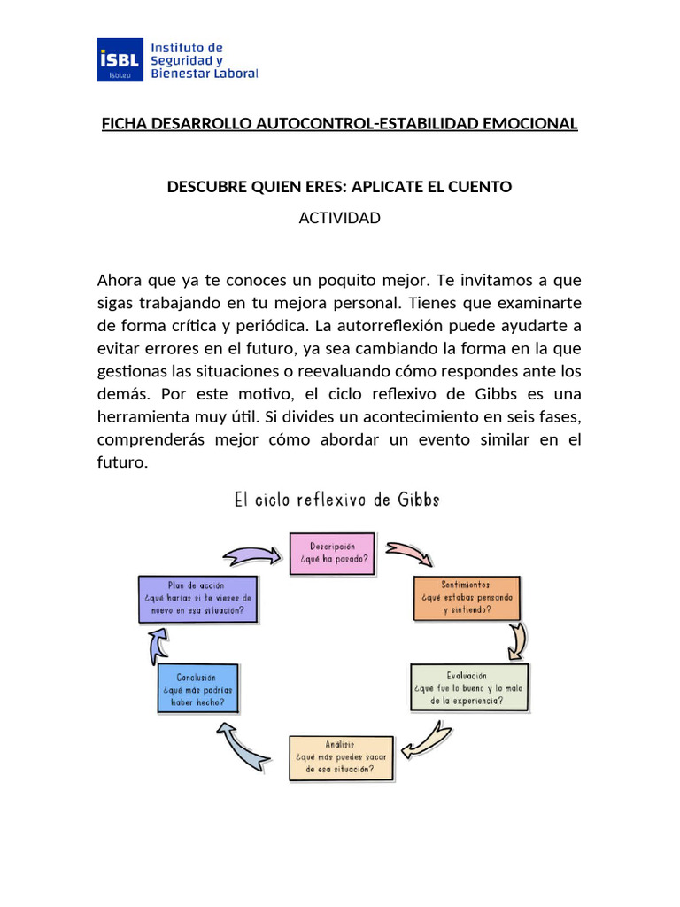 Descubre Quien Eres Aplicate El Cuento | PDF