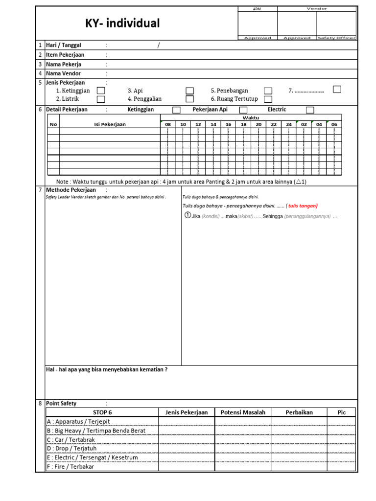 Form KY Individu | PDF
