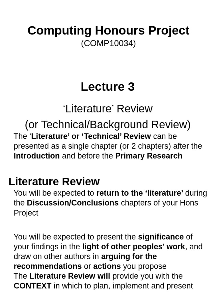 Computing Honours Project | PDF