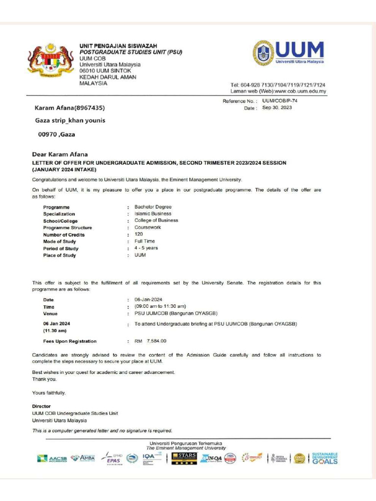 Karam1 Offer Letter | PDF