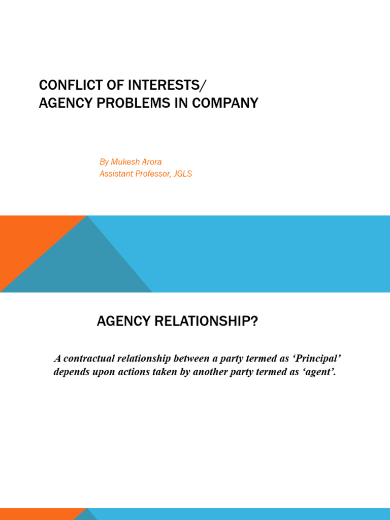 Agency Problem | PDF