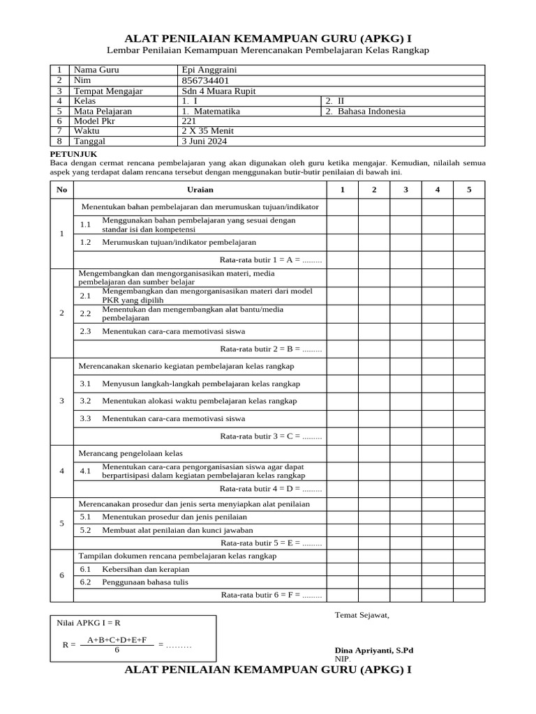 APKG PKR Yuk Evi-1 | PDF