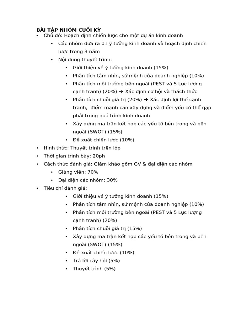 QTCL-BÀI TẬP NHÓM CUỐI KỲ | PDF
