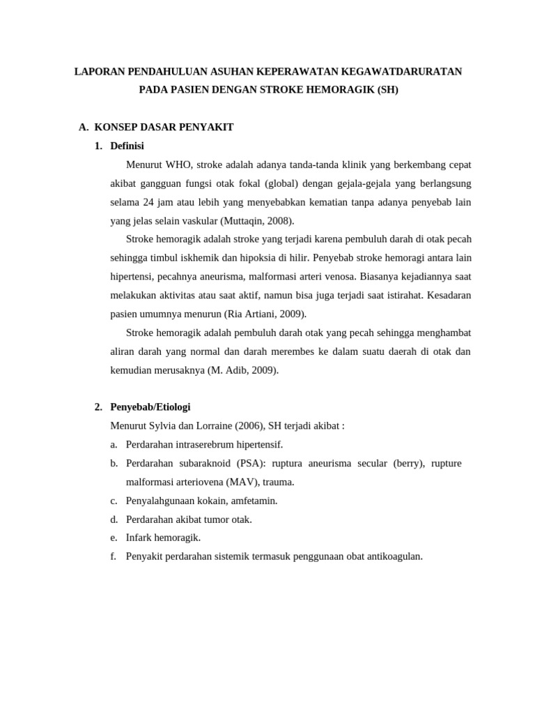 LP Stroke Hemoragik | PDF