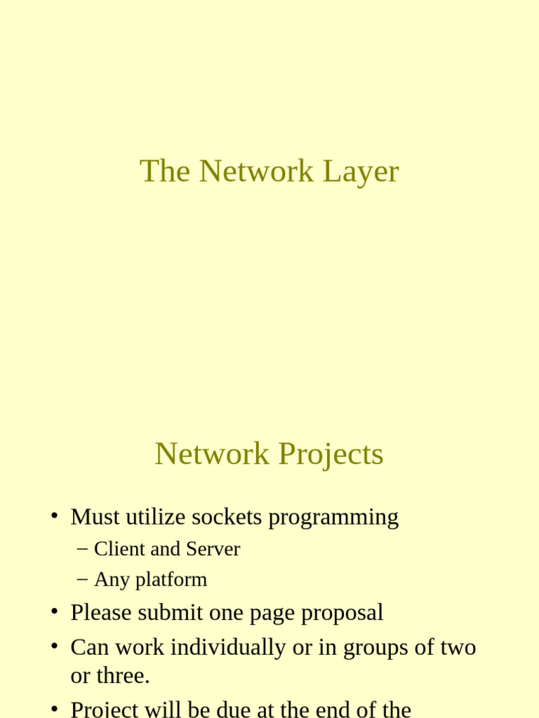 Network Layer | PDF
