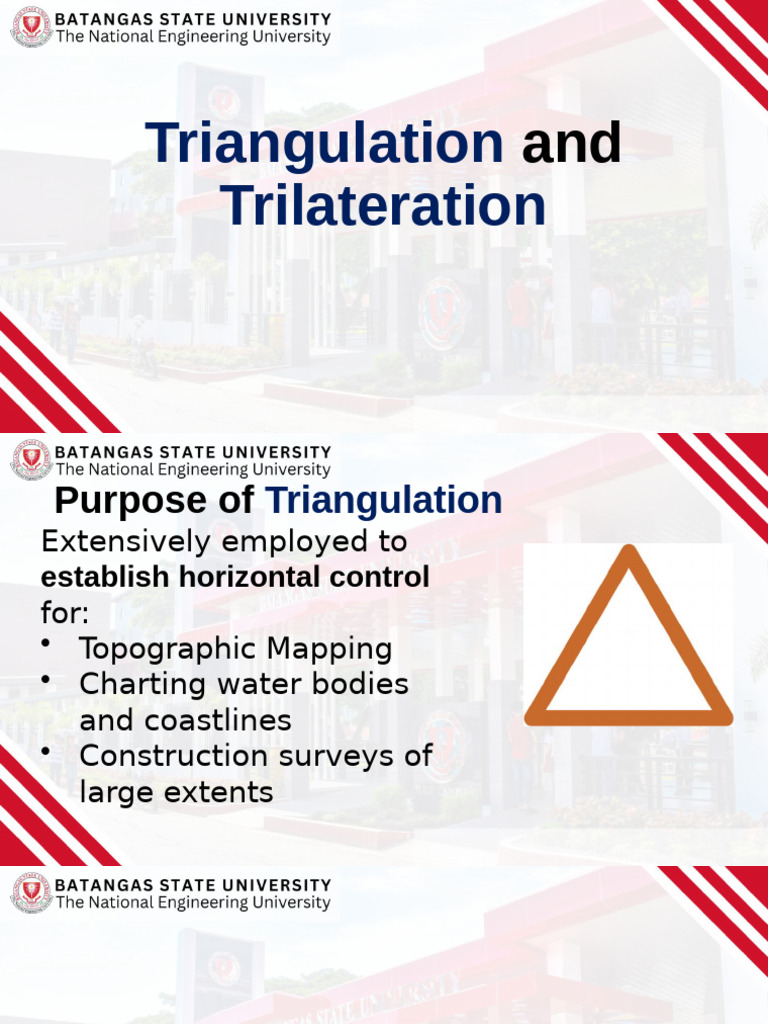 Triangulation and Trilateration | PDF