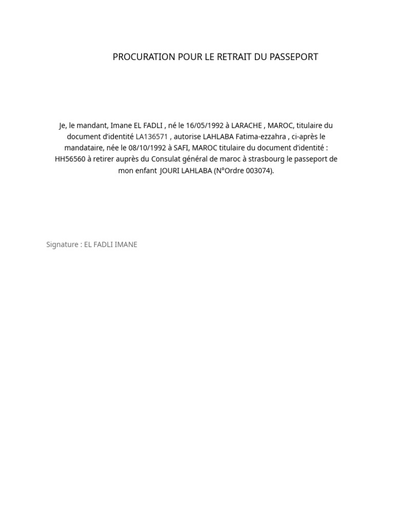 Procuration F3 | PDF