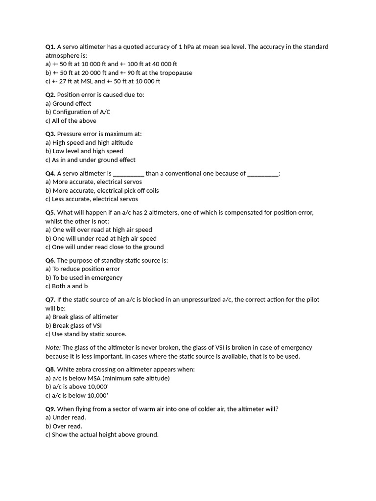 Navigation Test Paper Pdf