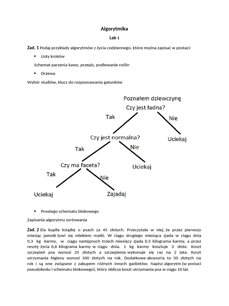 Algorytmy 1 | PDF