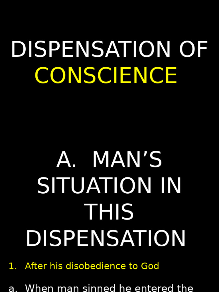 Dispensation of Conscience | PDF