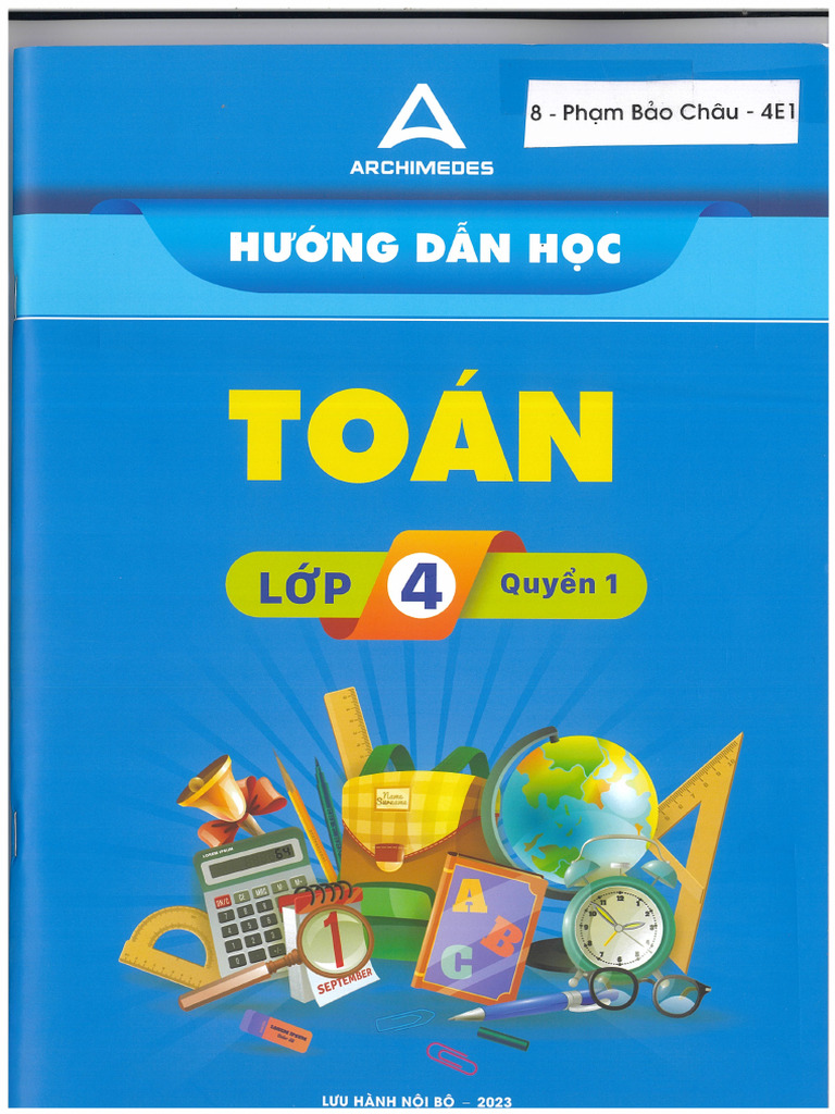 HDH Toán 4 - Tập 1 | PDF