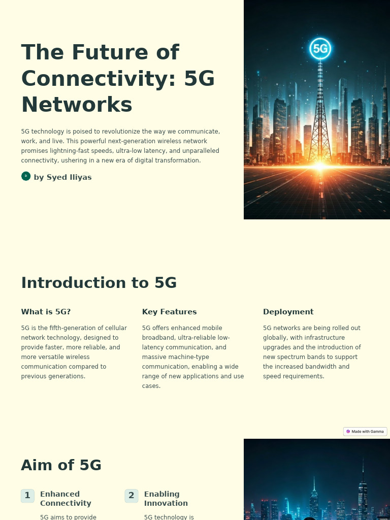 The Future of Connectivity 5G Networks | PDF