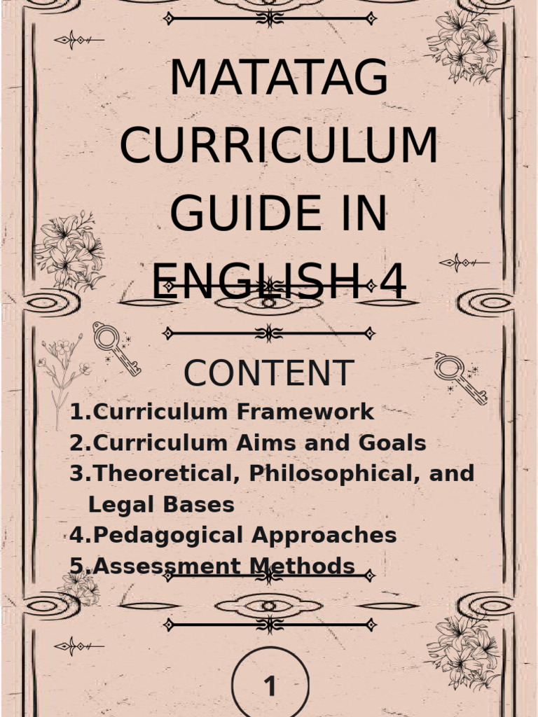 Group C - MATATAG CURRICULUM GUIDE IN ENGLISH 4 - PPT | PDF