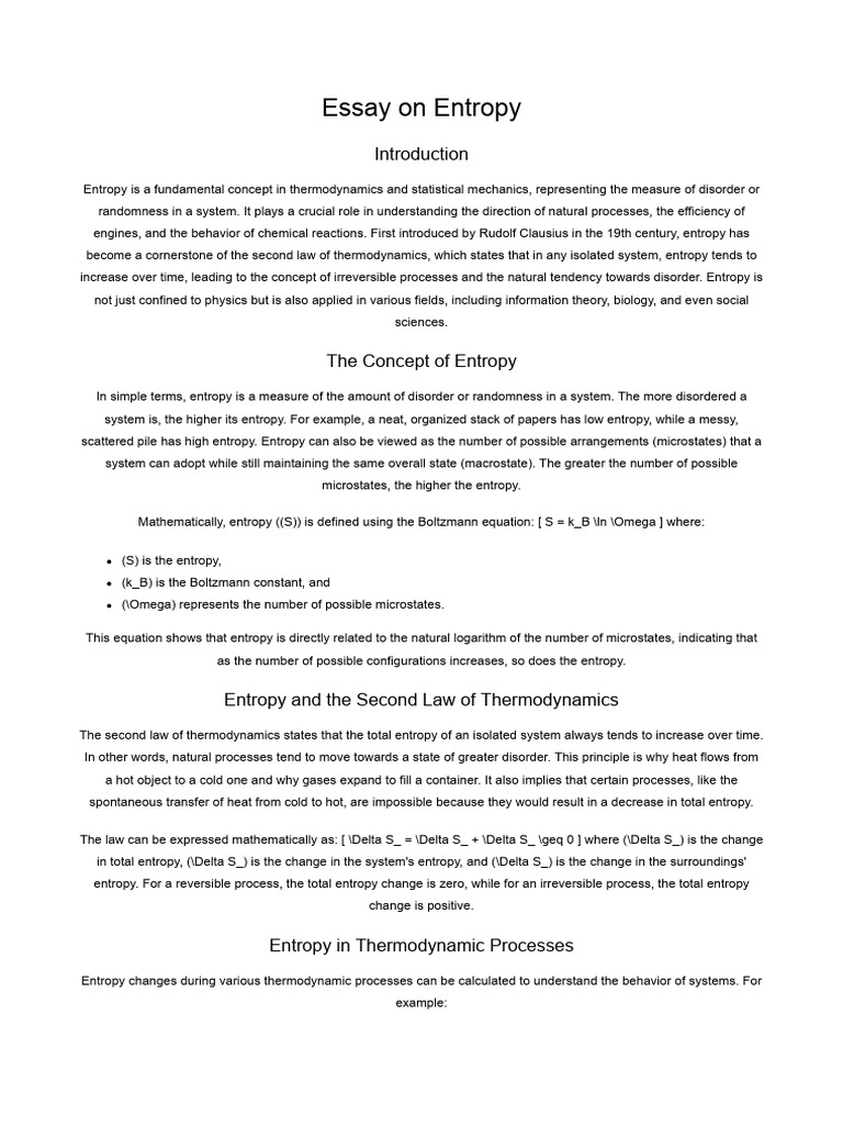 Entropy Pdf Entropy Heat