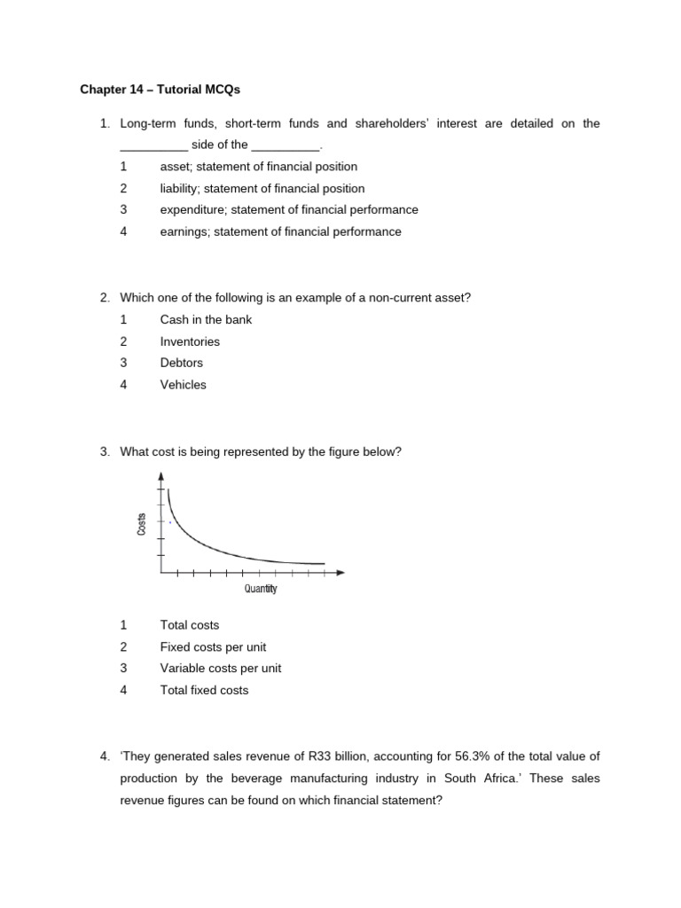 2021 Chapter 14 - Tutorial Questions | PDF