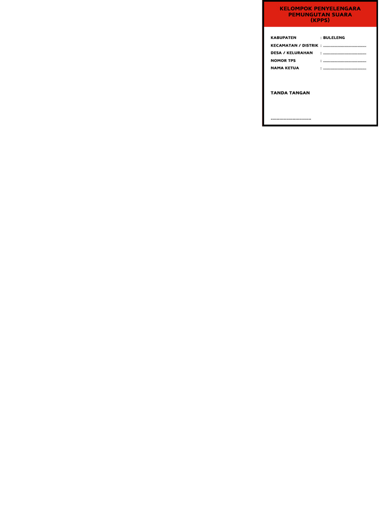 Surat Suara | PDF