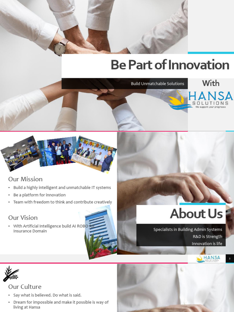 Hansa Solutions: Innovate in IT Systems | PDF | Databases | Microsoft ...