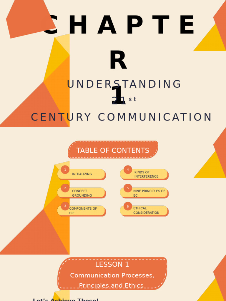 Chapter 1 - Understanding 21st - Lesson 1 (1) | PDF