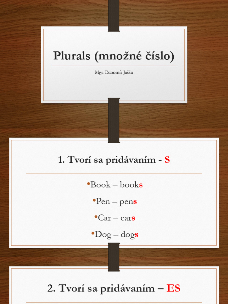 Plurals | PDF