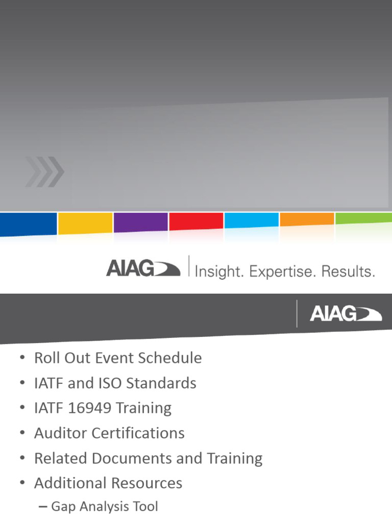 aiag support for iatf 16949 | PDF