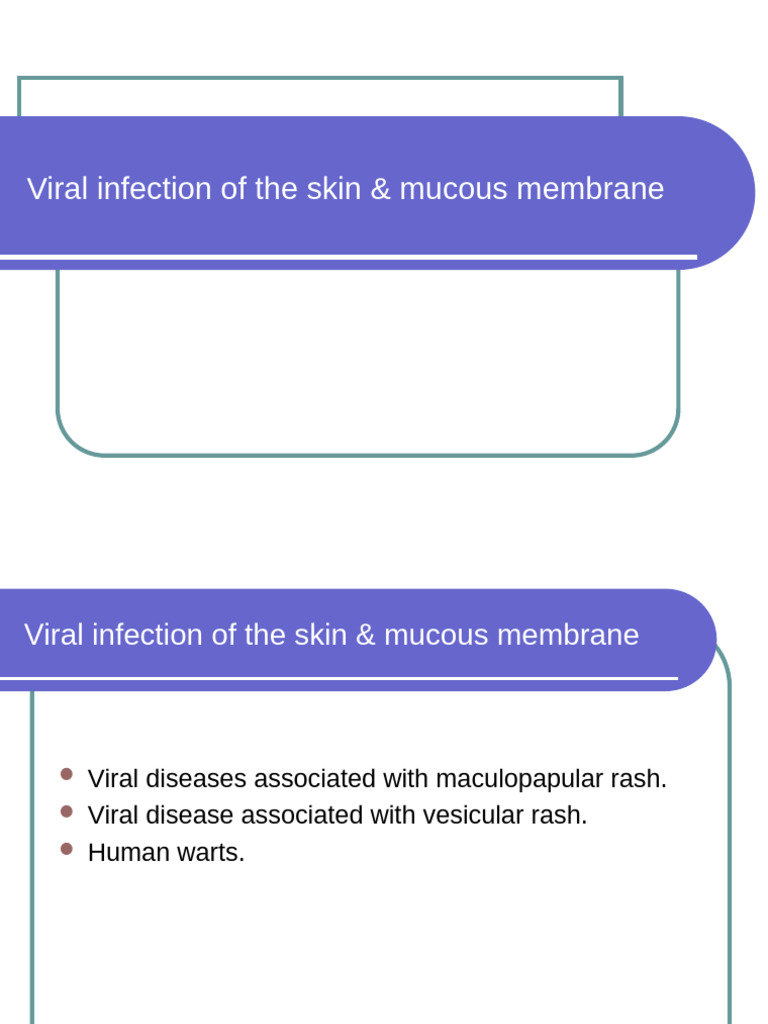 Viral Infection of The Skin | PDF