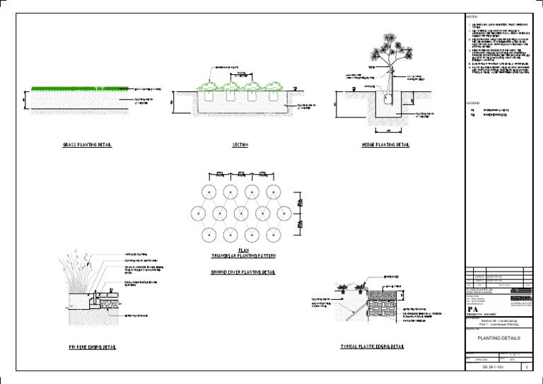 SD 28-1-103 Rev 1 Planting Details | PDF