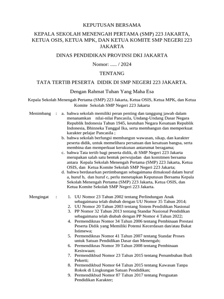 DRAF TATIB 223 | PDF