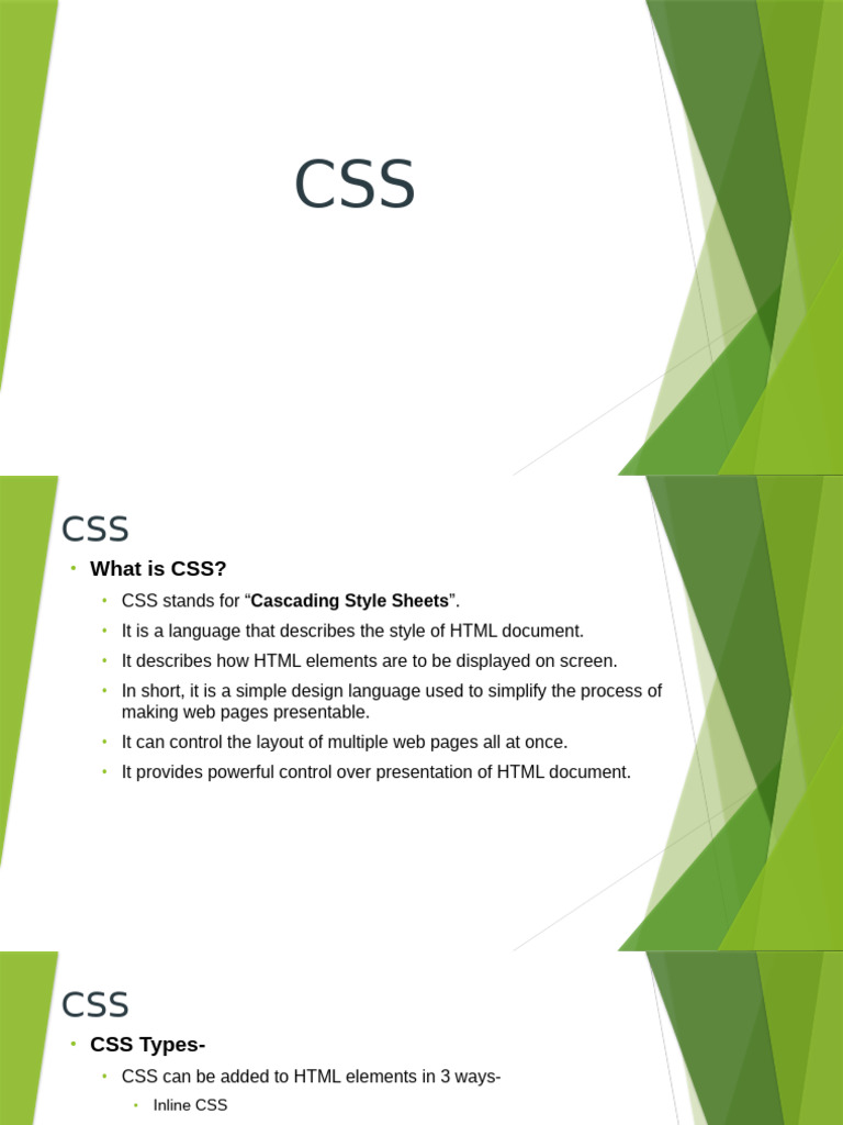 CSS | PDF