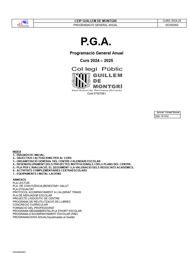 PGA 2024-25 | PDF