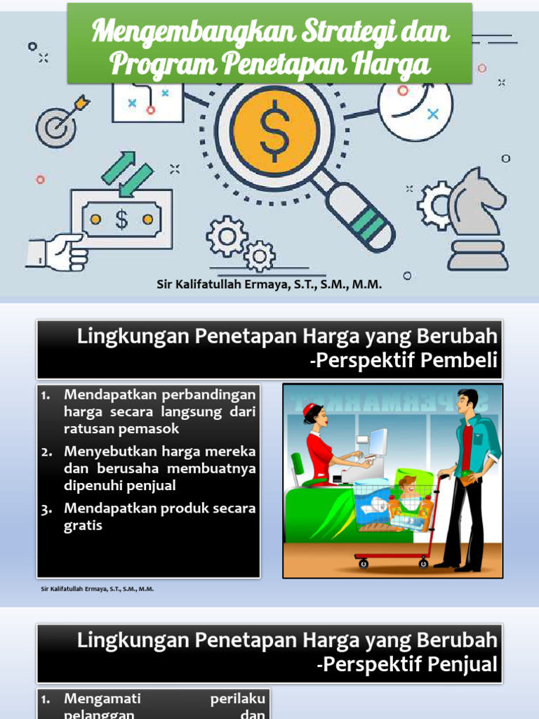 Pertemuan 03 Mengembangkan Strategi Dan Program Penetapan Harga | PDF
