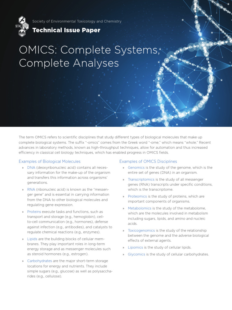SETAC TIP Omics | PDF