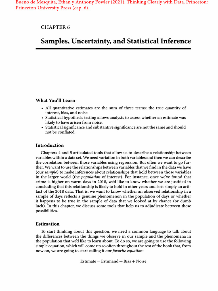 OB1 - Bueno de Mesquita - 2021 - Chap6 | PDF