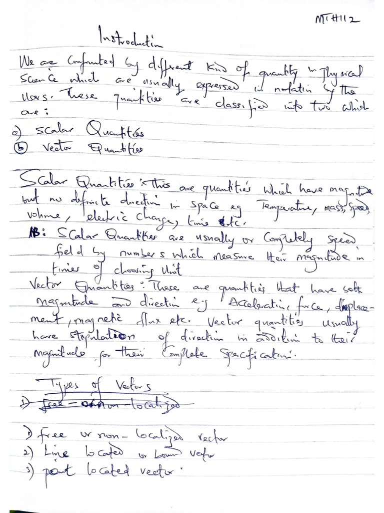 MTH 112 Note | PDF
