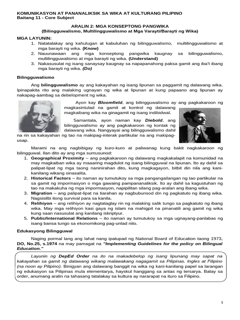 LEC2.WEEK-2-KONSEPTONG-PANGWIKA (1) | PDF