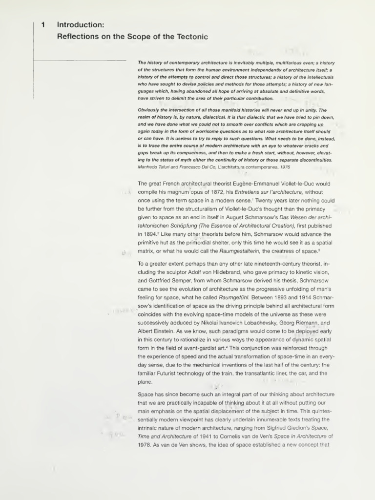 Studies in Tectonic Culture - Kenneth Frampton - 17-43 | PDF