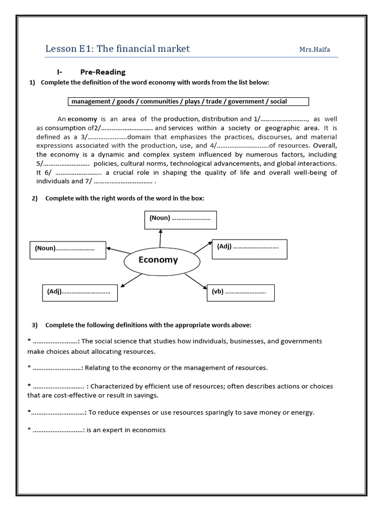 Lesson E1 | PDF