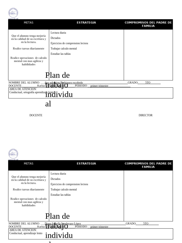 plan individual | PDF